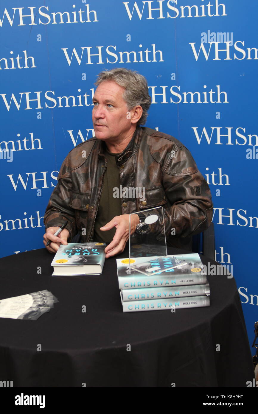 Chris Ryan signing his book Hellfire in Chester at W,H Smiths Stock ...