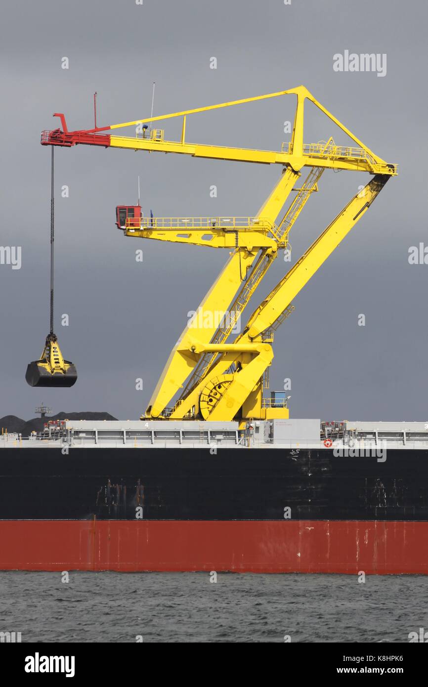 harbor crane at work Stock Photo - Alamy