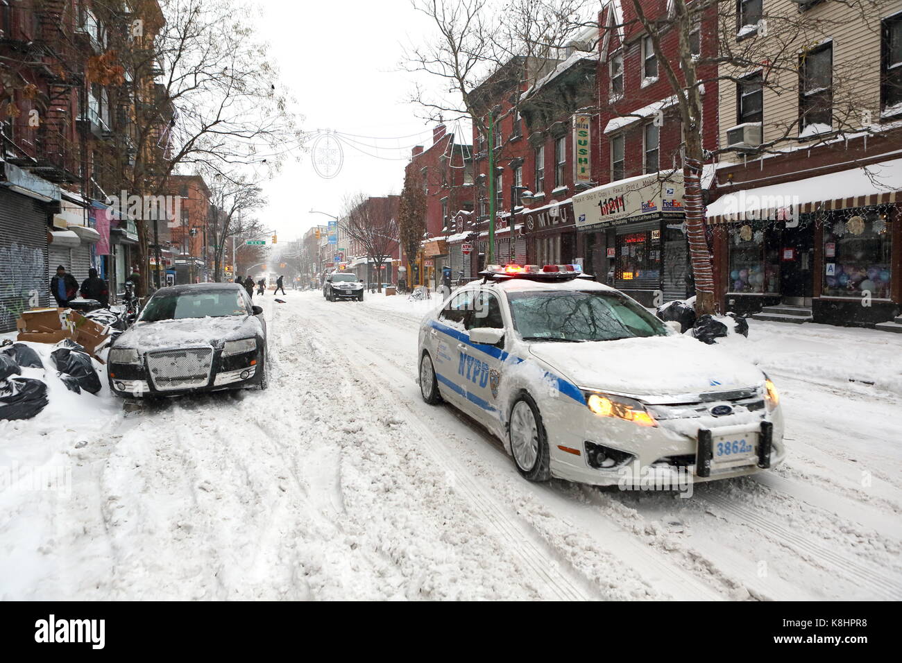 Nypd police cruiser drives hi-res stock photography and images - Alamy
