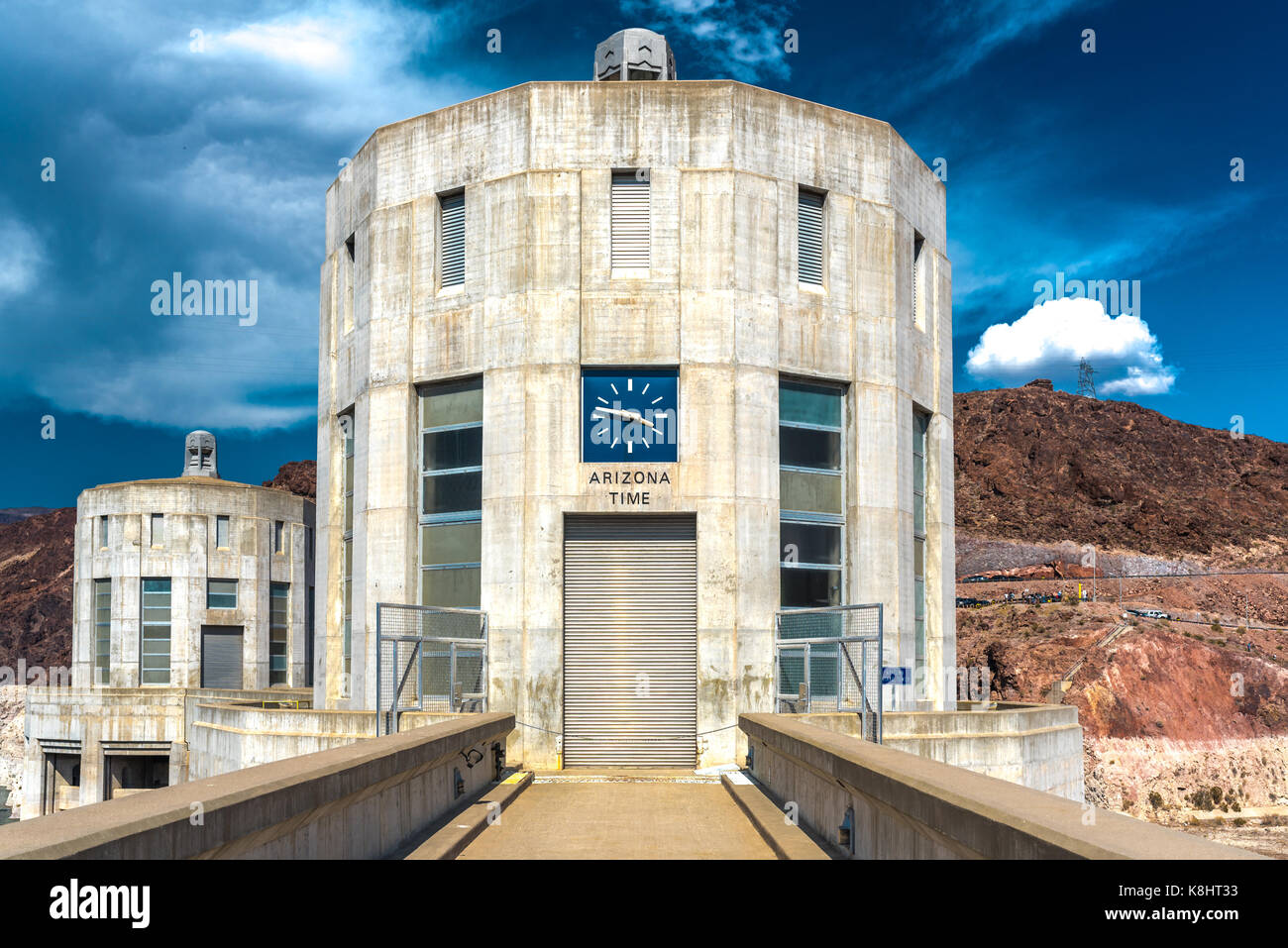 Arizona Time, Hoover Dam Stock Photo - Alamy