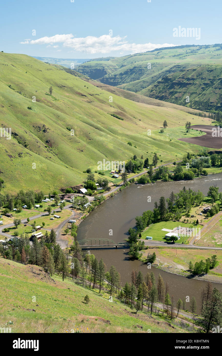 The small community of Troy on the Grande Ronde River in Northeast ...