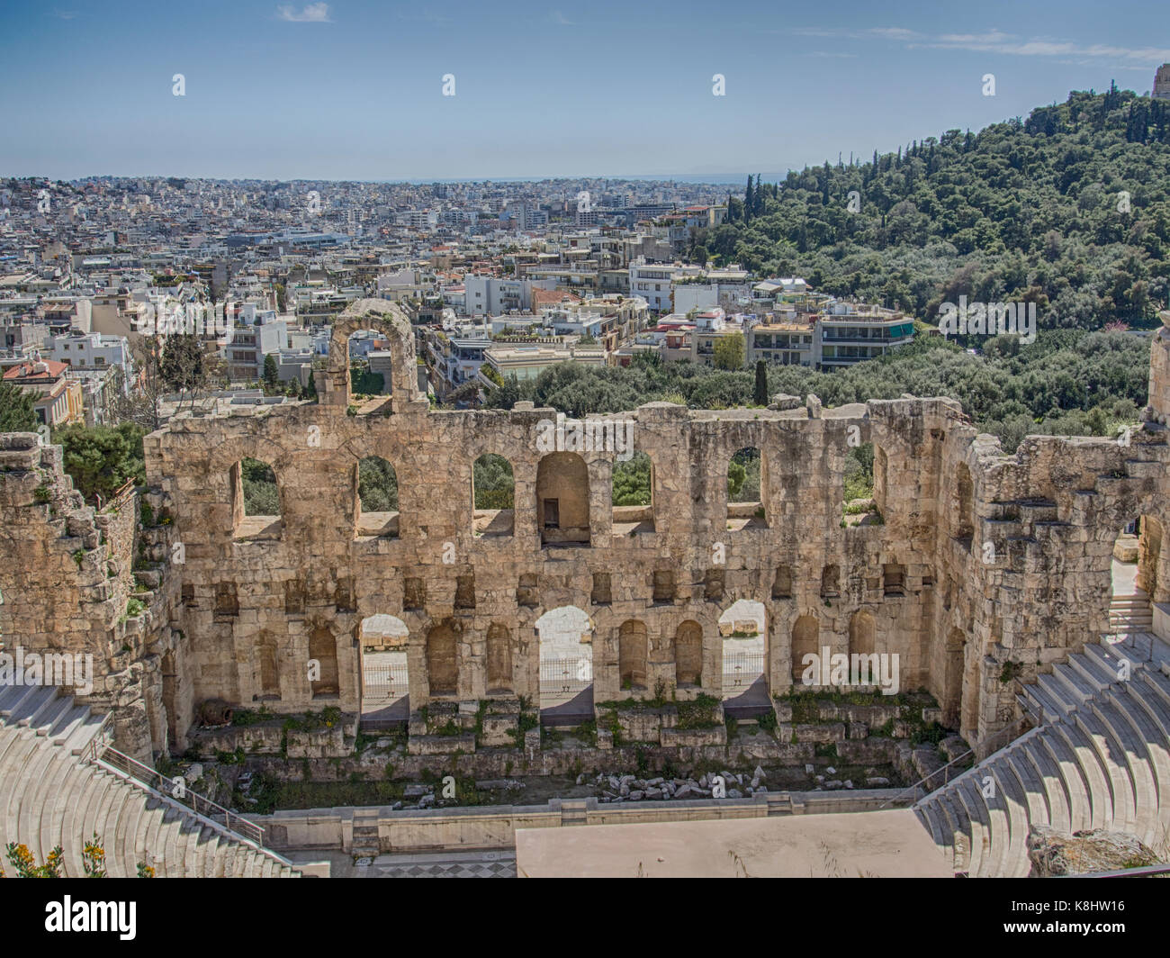 Herodes atticus roman theatre hi-res stock photography and images - Alamy