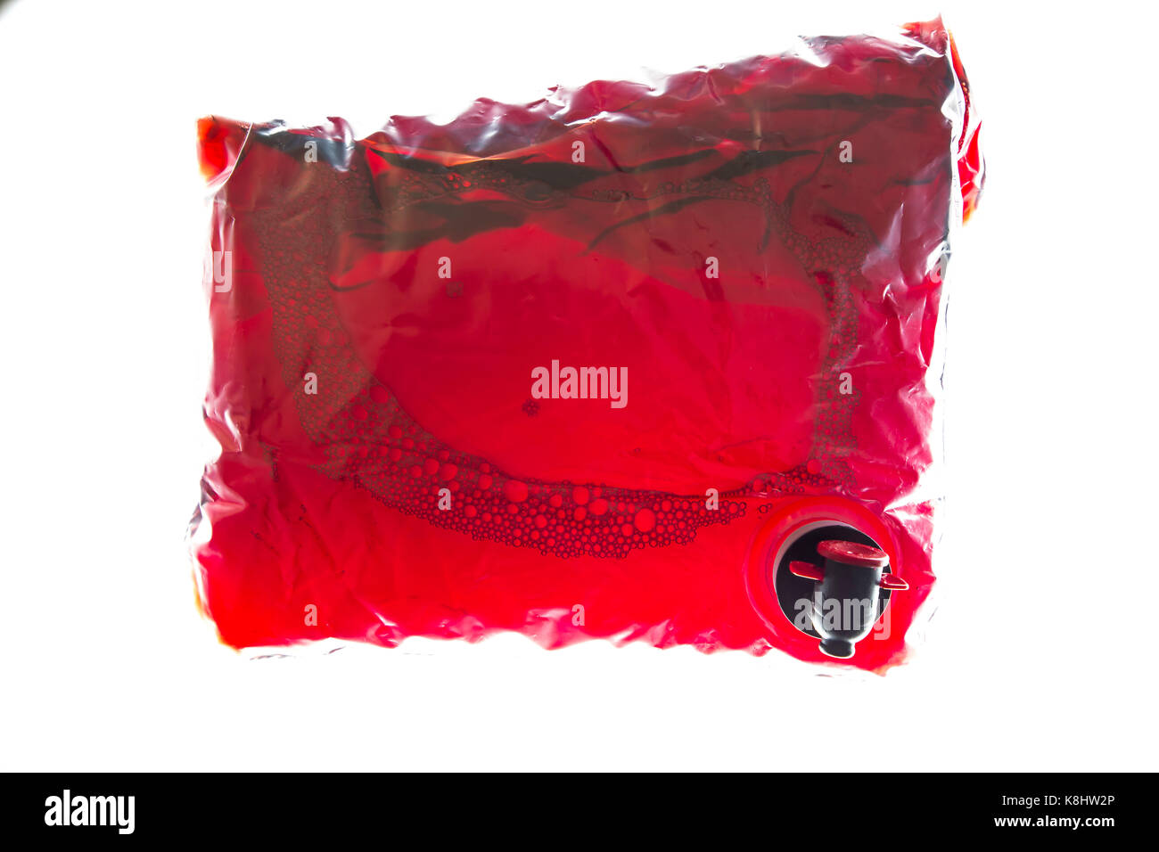 Wine pack, plastic bag, filled with red wine, convenient packaging, 5 ...