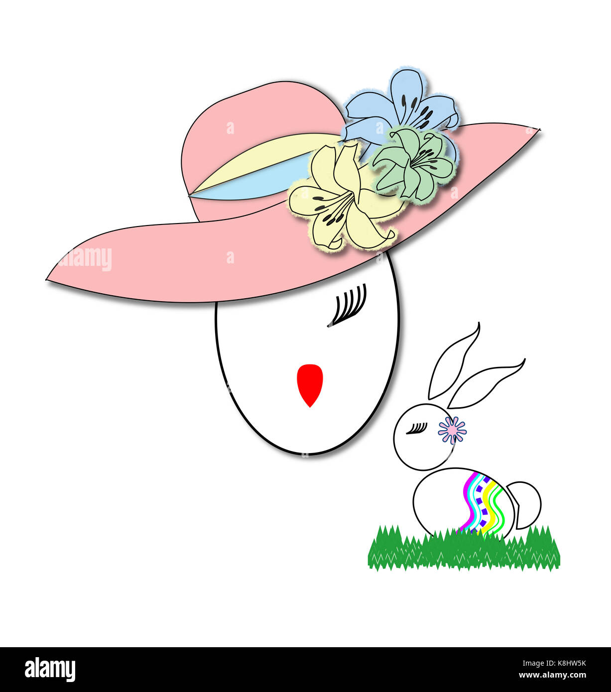 Easter bonnet Cut Out Stock Images & Pictures - Alamy
