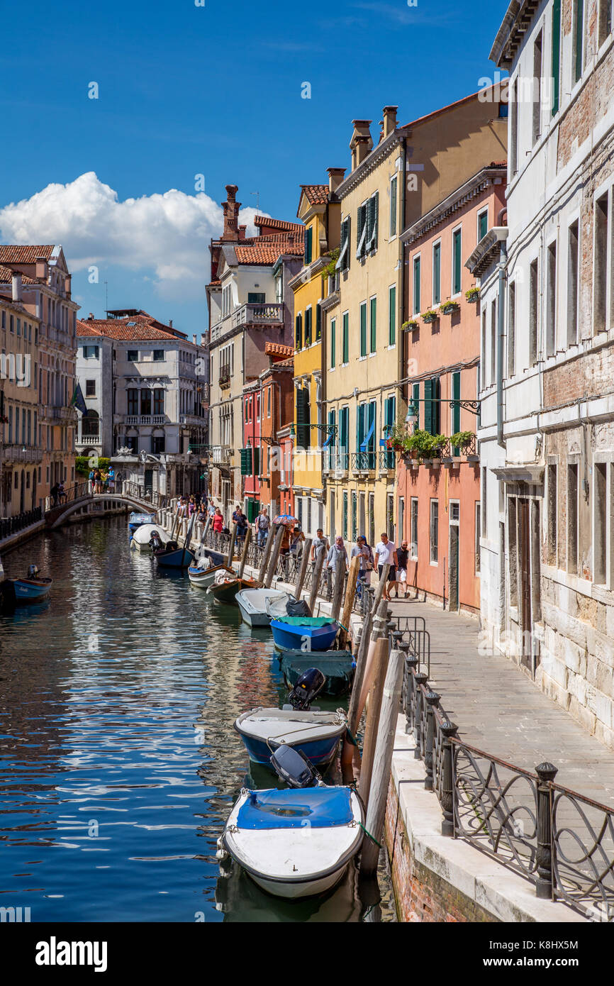 Venice canals and gondola, Italy Stock Photo - Alamy