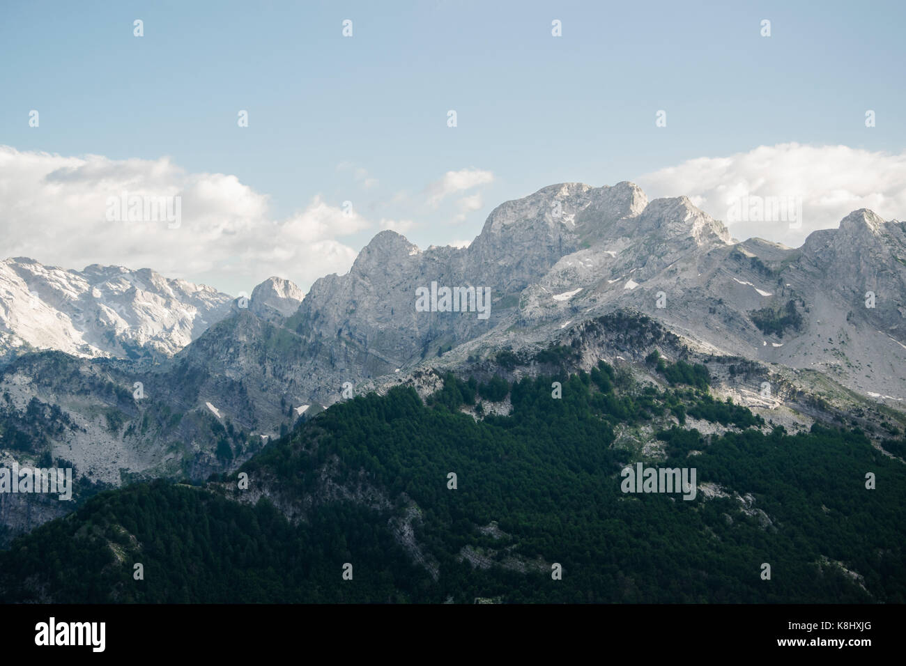 Top view of the rocky mountain peaks Stock Photo - Alamy