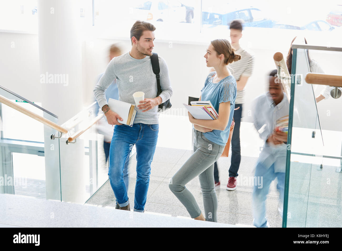 University college busy student study hi-res stock photography and ...