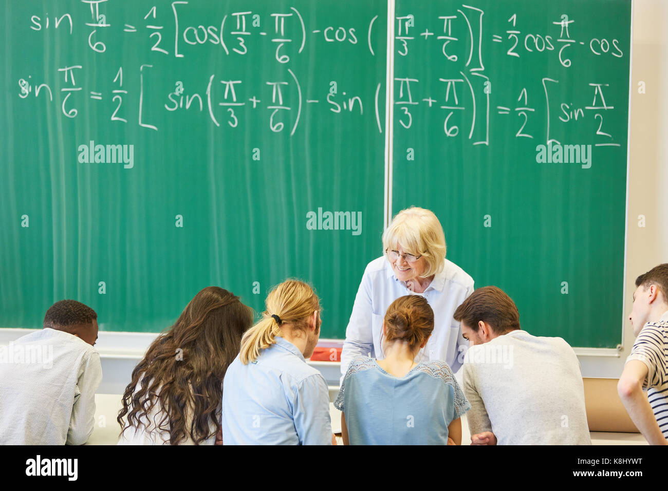 Math teamwork hi-res stock photography and images - Alamy