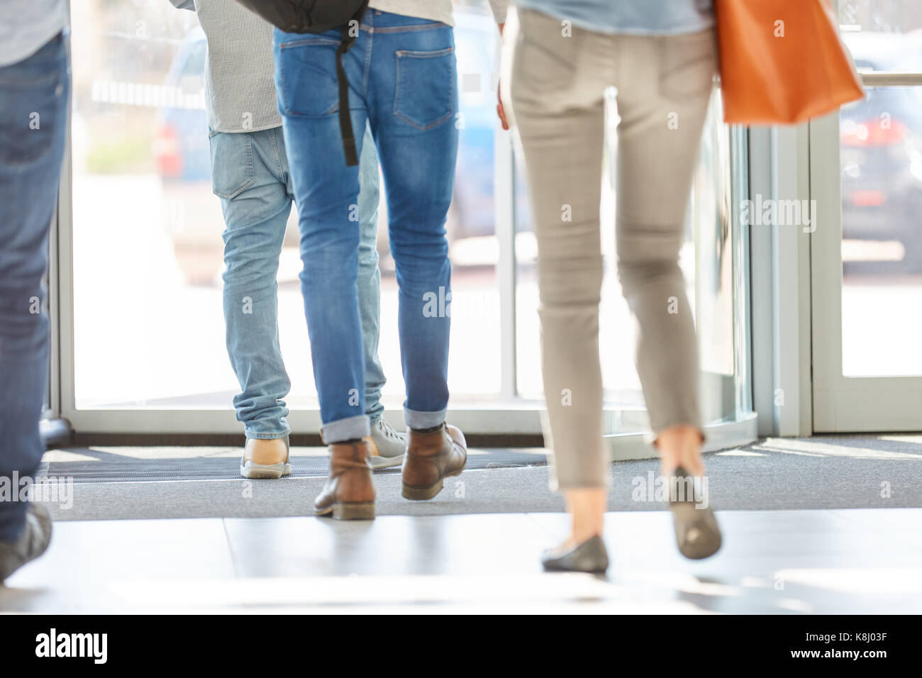 Students going out of school or university Stock Photo - Alamy