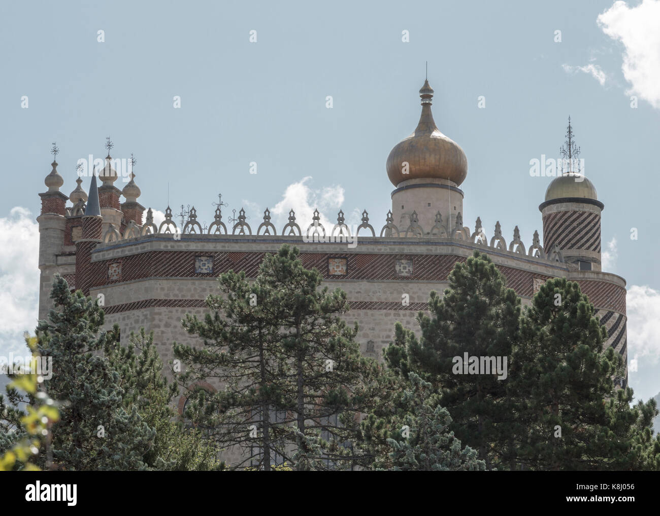 Rocchetta Mattei castle in Riola, Grizzana Morandi - Bologna province ...