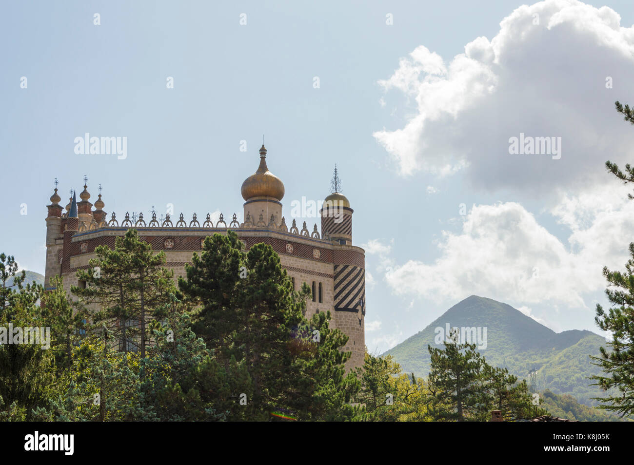 Rocchetta Mattei castle in Riola, Grizzana Morandi - Bologna province ...