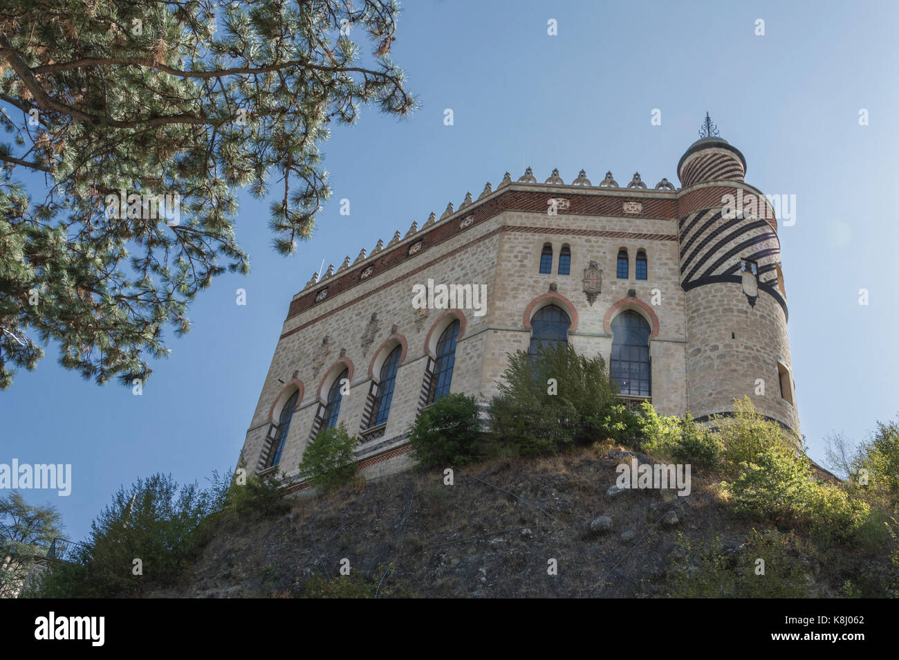 Rocchetta Mattei castle in Riola, Grizzana Morandi - Bologna province ...