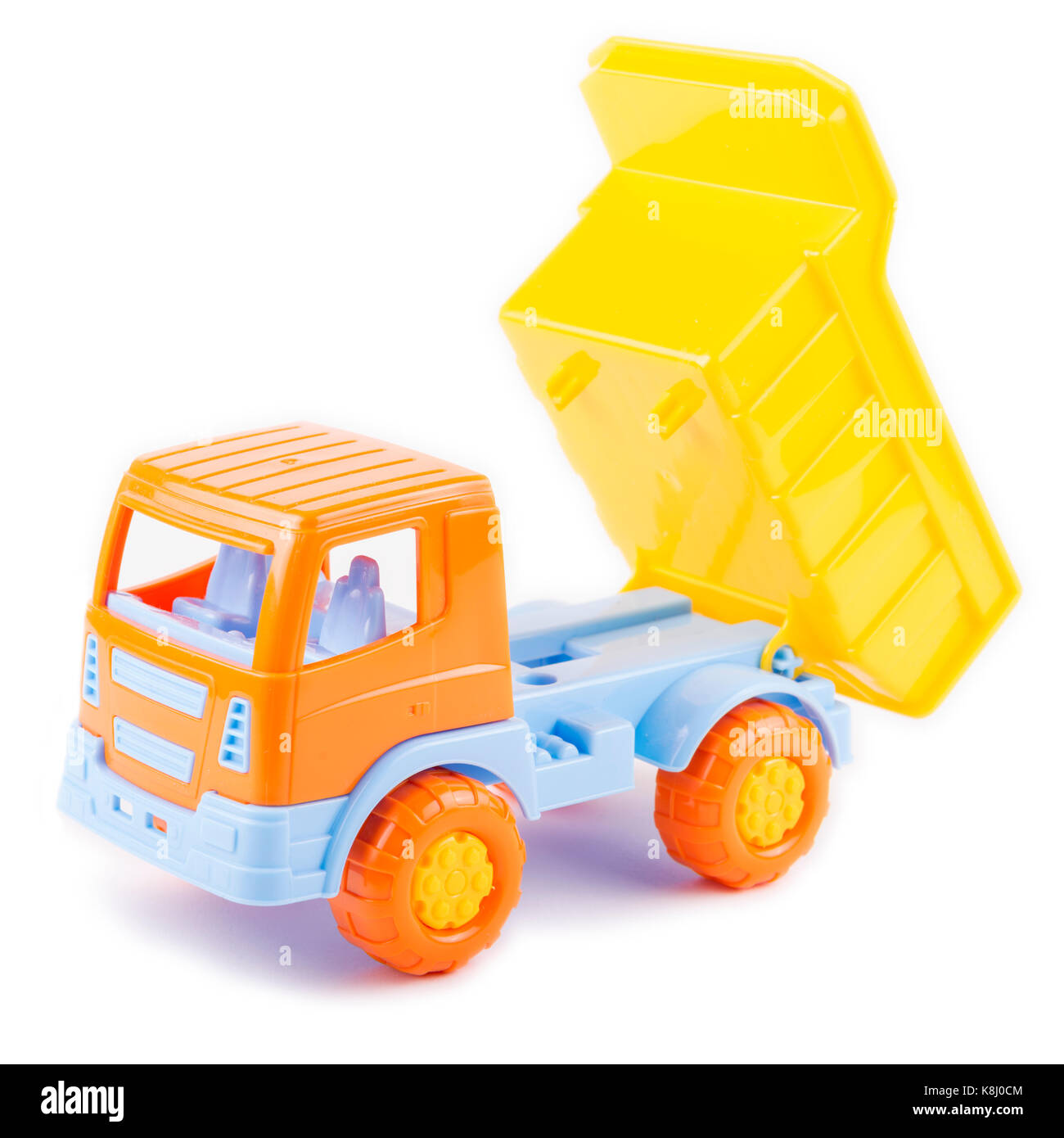 toy truck isolated on a white background Stock Photo - Alamy