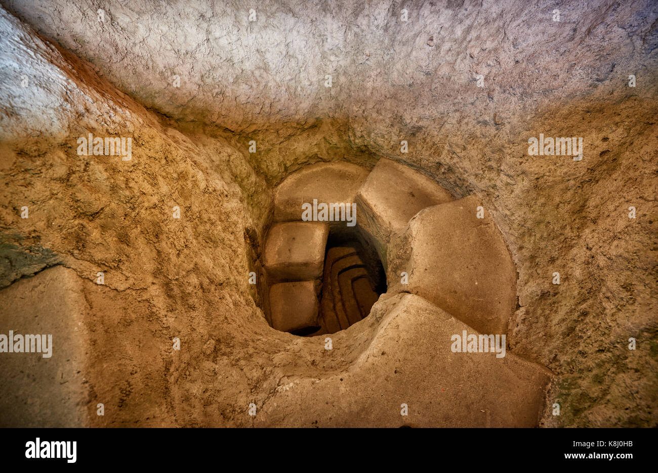steps into Hypogeum, tombs of Alto de Segovia which also contains many ...