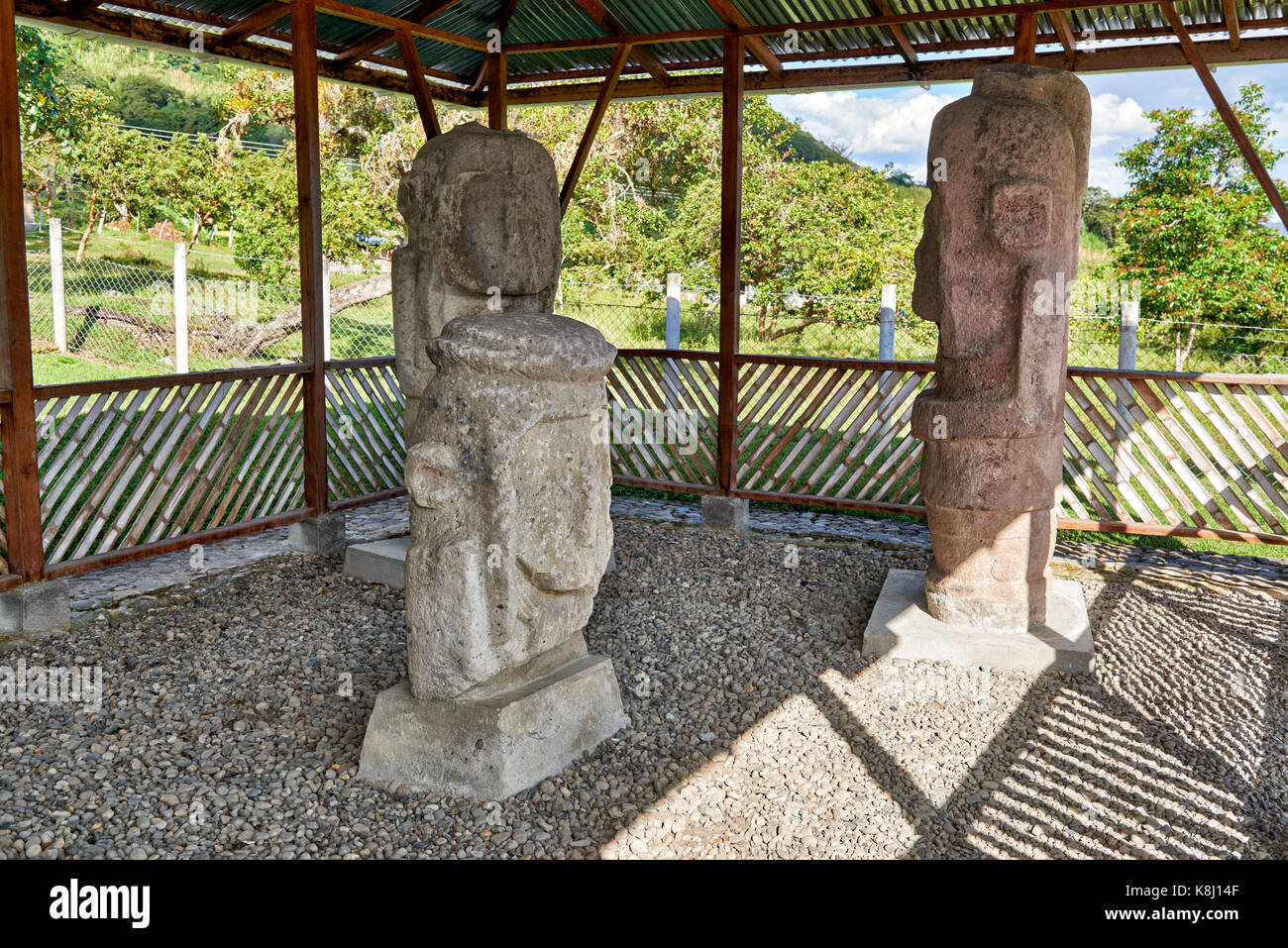 sculptures of El Tablon in National Archeological Park of Tierradentro ...