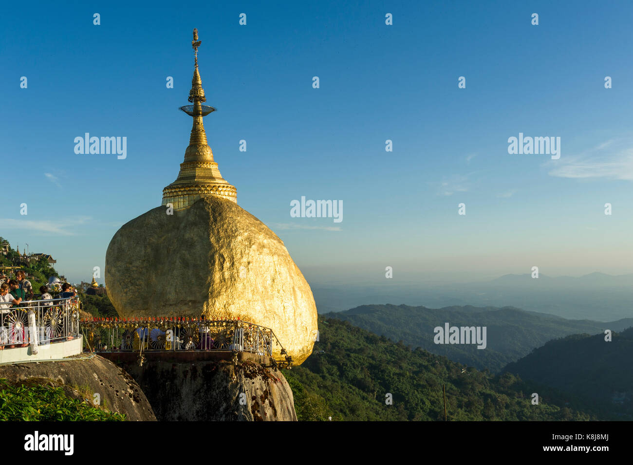 Myanmar (formerly Burma). Kyaiktiyo. State Mon. Sacred site of the ...