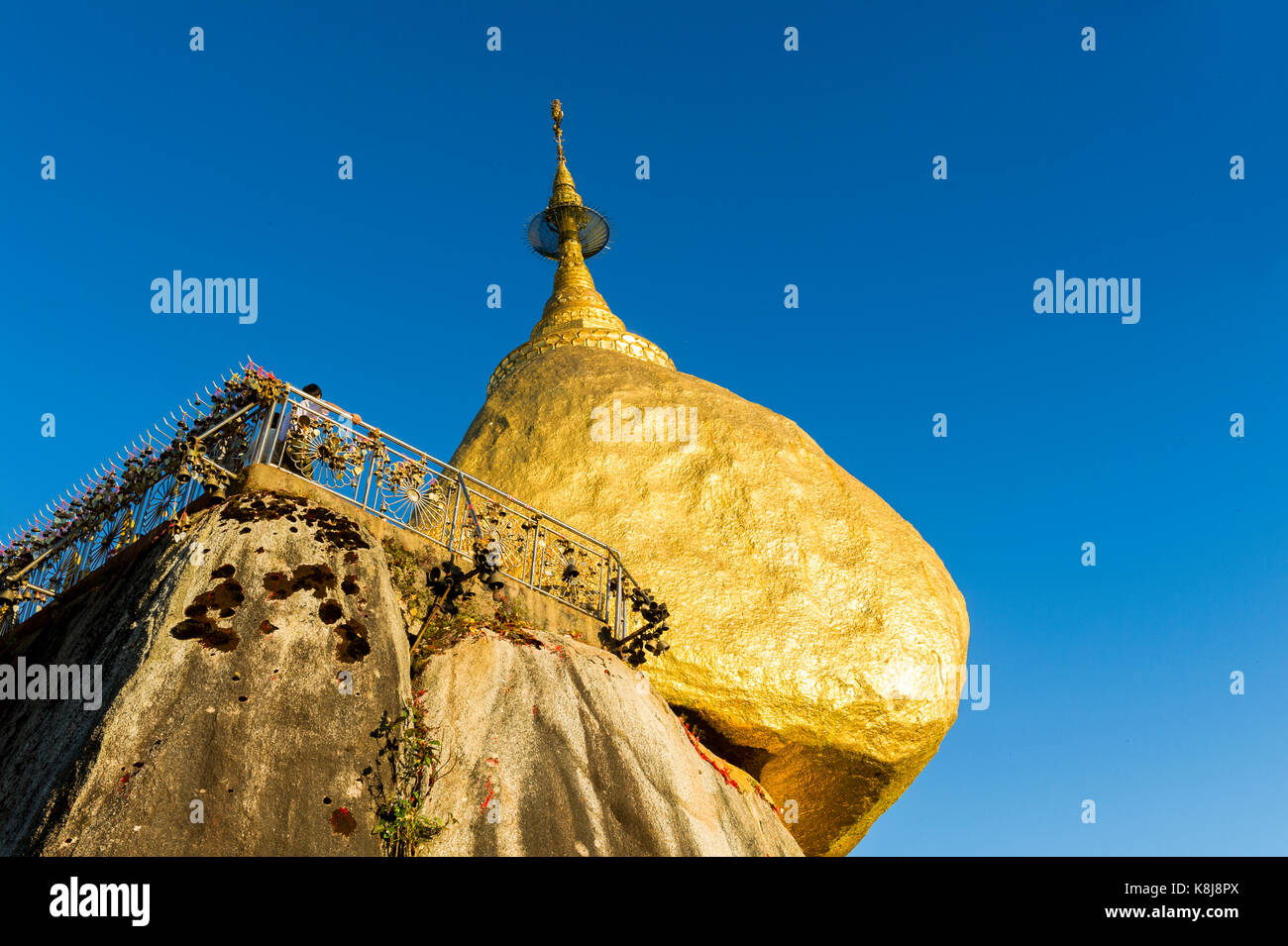 Myanmar (formerly Burma). Kyaiktiyo. State Mon. Sacred site of the ...