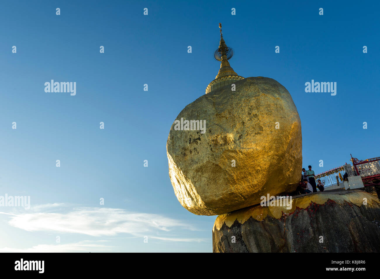 Myanmar (formerly Burma). Kyaiktiyo. State Mon. Sacred site of the ...