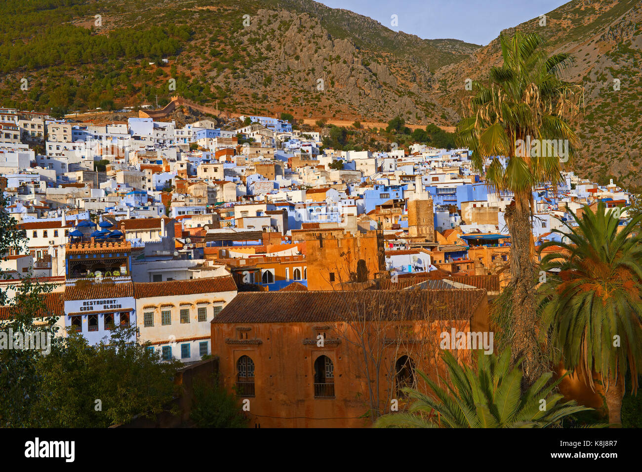 Chefchaouen, Chaouen, City View, Xaouen, Medina, Rif region, Morocco ...