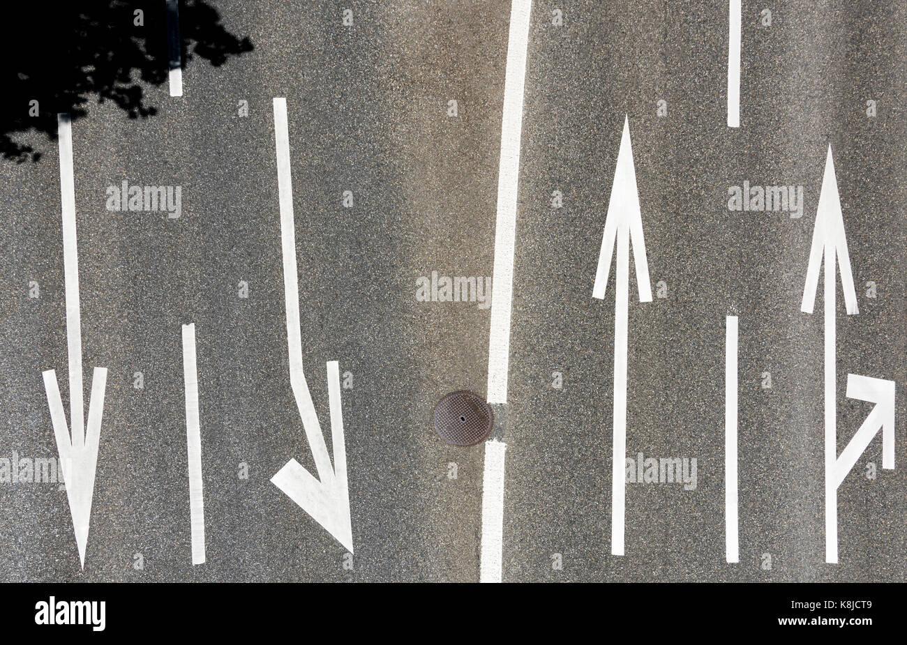 Painted Arrow On Pavement High Resolution Stock Photography and Images ...