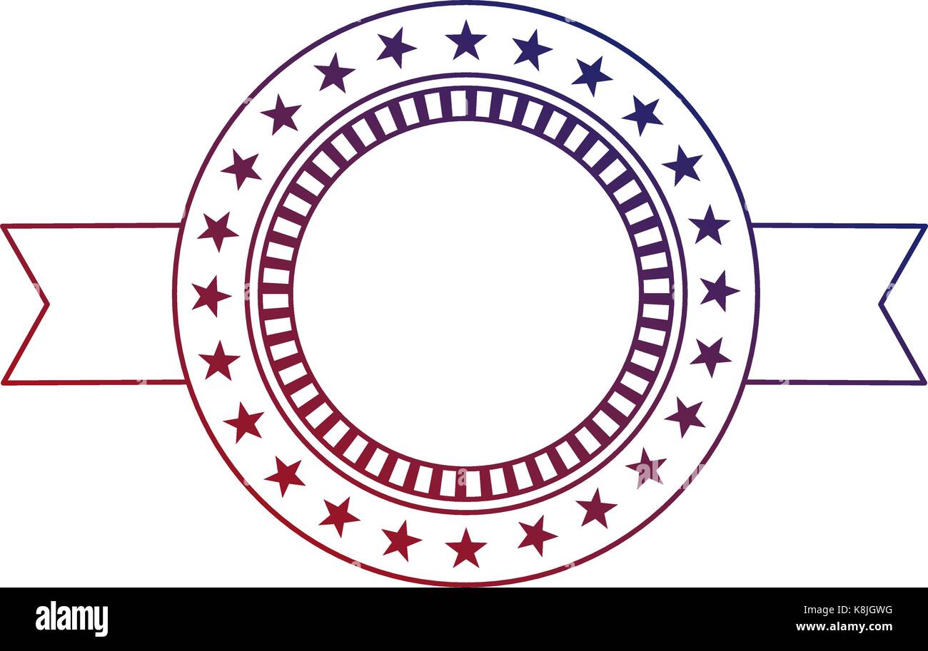 united states of america seal with ribbon vector illustration design ...