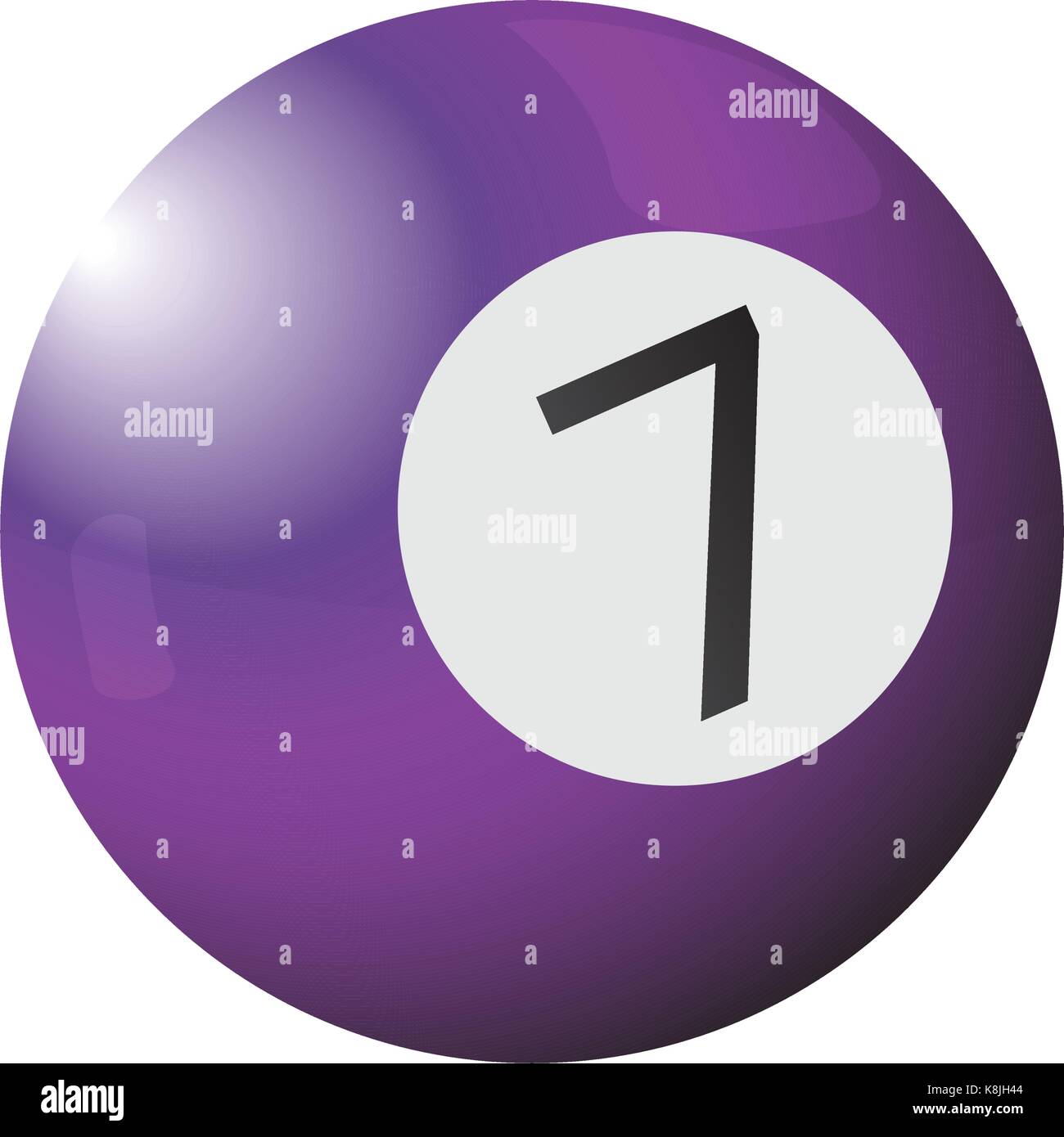 Isolated billiard ball Stock Vector Image & Art - Alamy