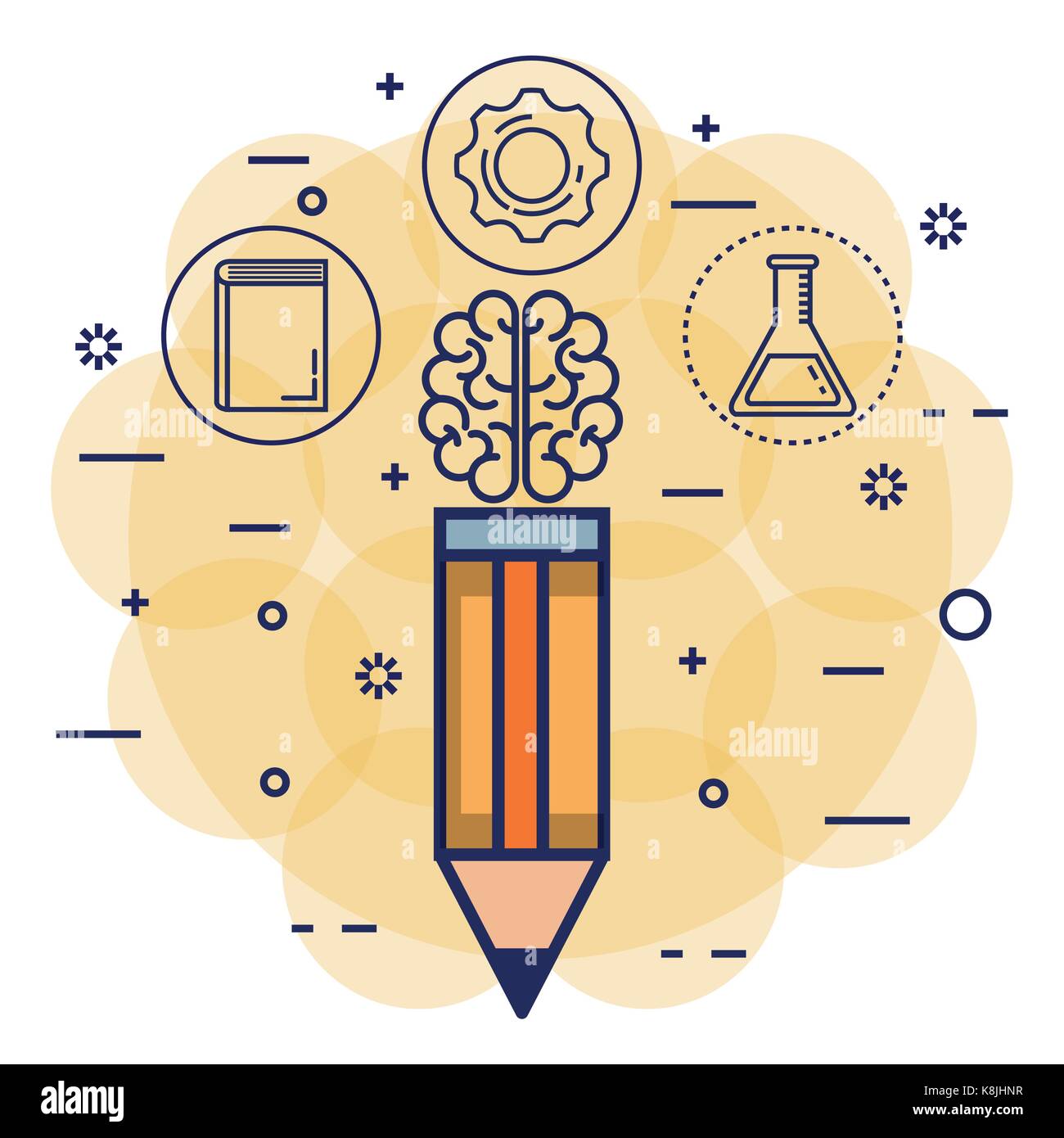 brain storming set icons vector illustration design Stock Vector Image ...