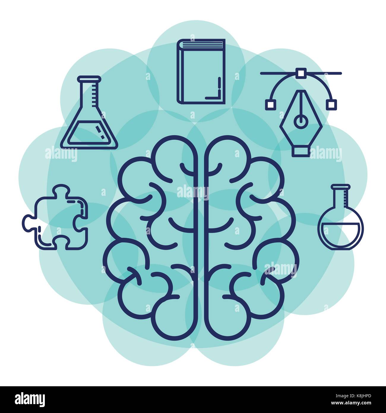 Brain storm infographics hi-res stock photography and images - Alamy