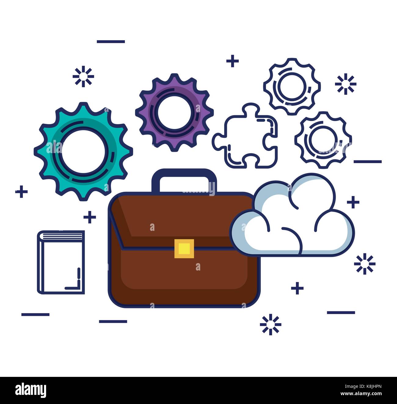 creative mind set icons vector illustration design Stock Vector Image ...