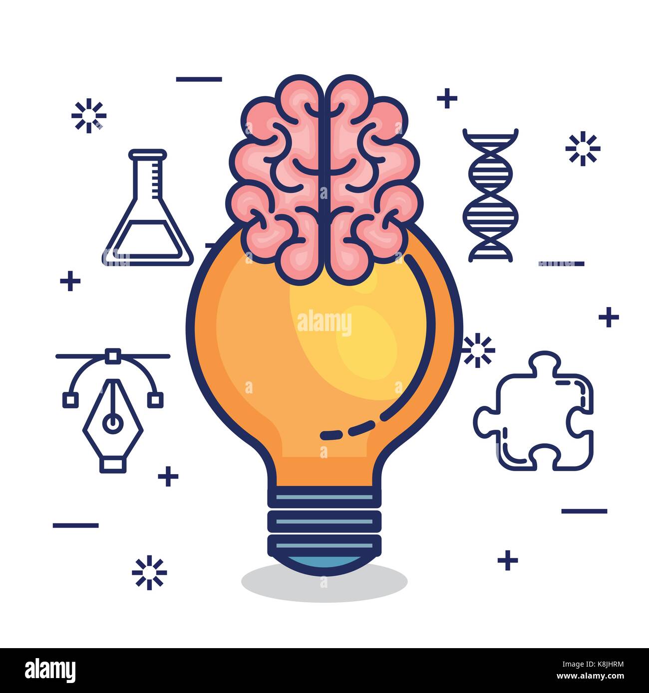 Brain storm infographics hi-res stock photography and images - Alamy
