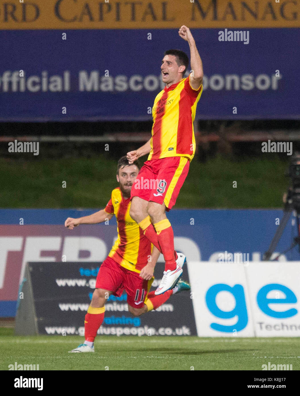 Partick Thistle's Kris Doolan celebrates scoring his side's first goal ...