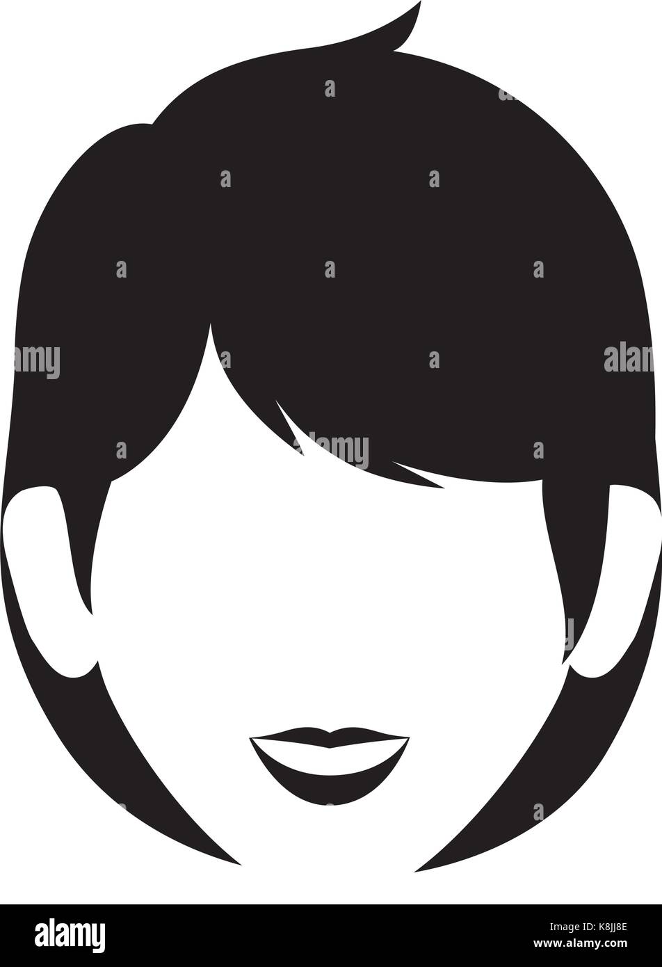 beautiful woman head avatar character Stock Vector Image & Art - Alamy