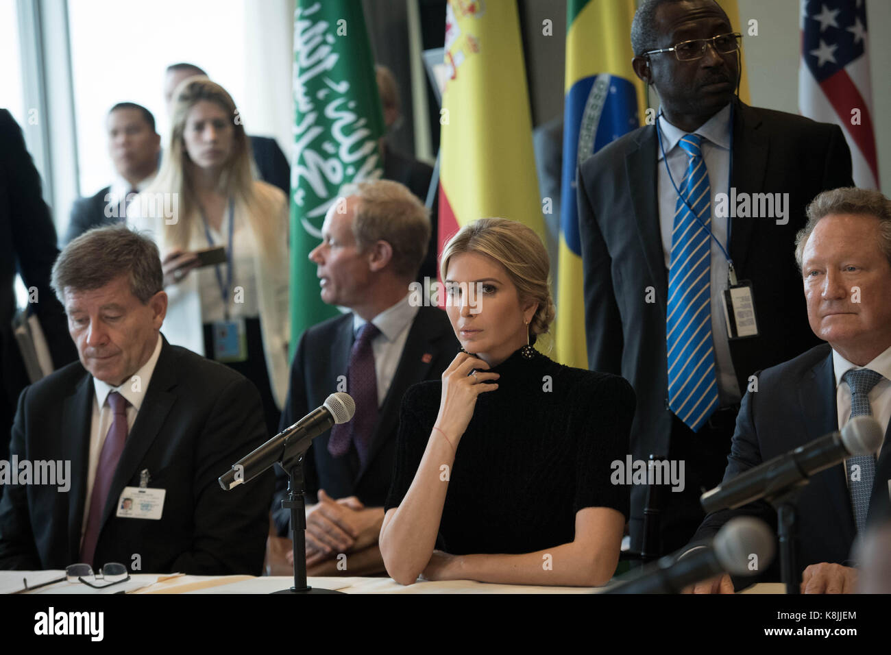 Ivanka Trump attends a meeting chaired by Prime Minister Theresa May ...