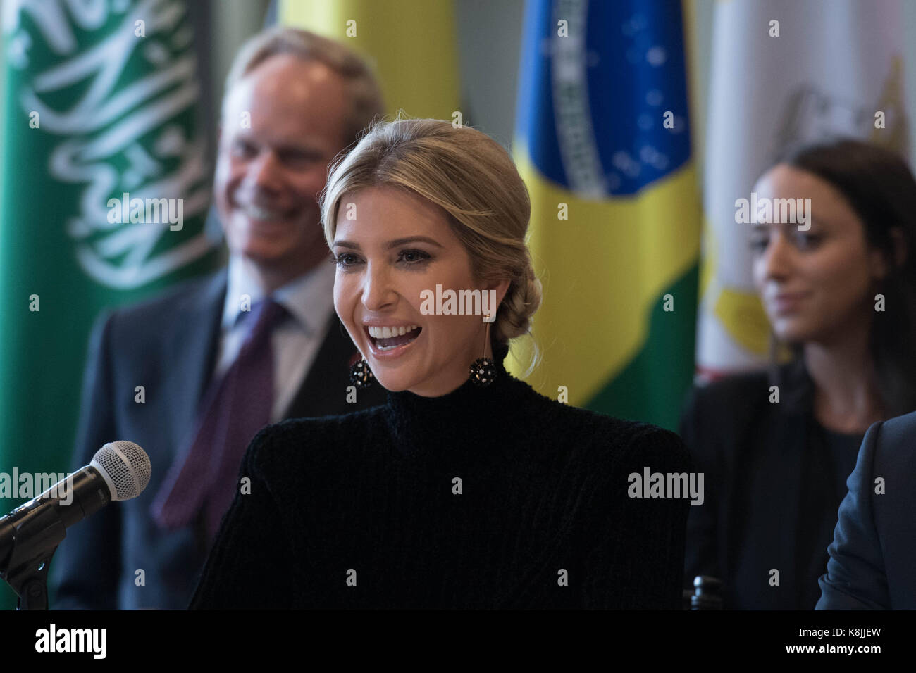 Ivanka Trump attends a meeting chaired by Prime Minister Theresa May ...