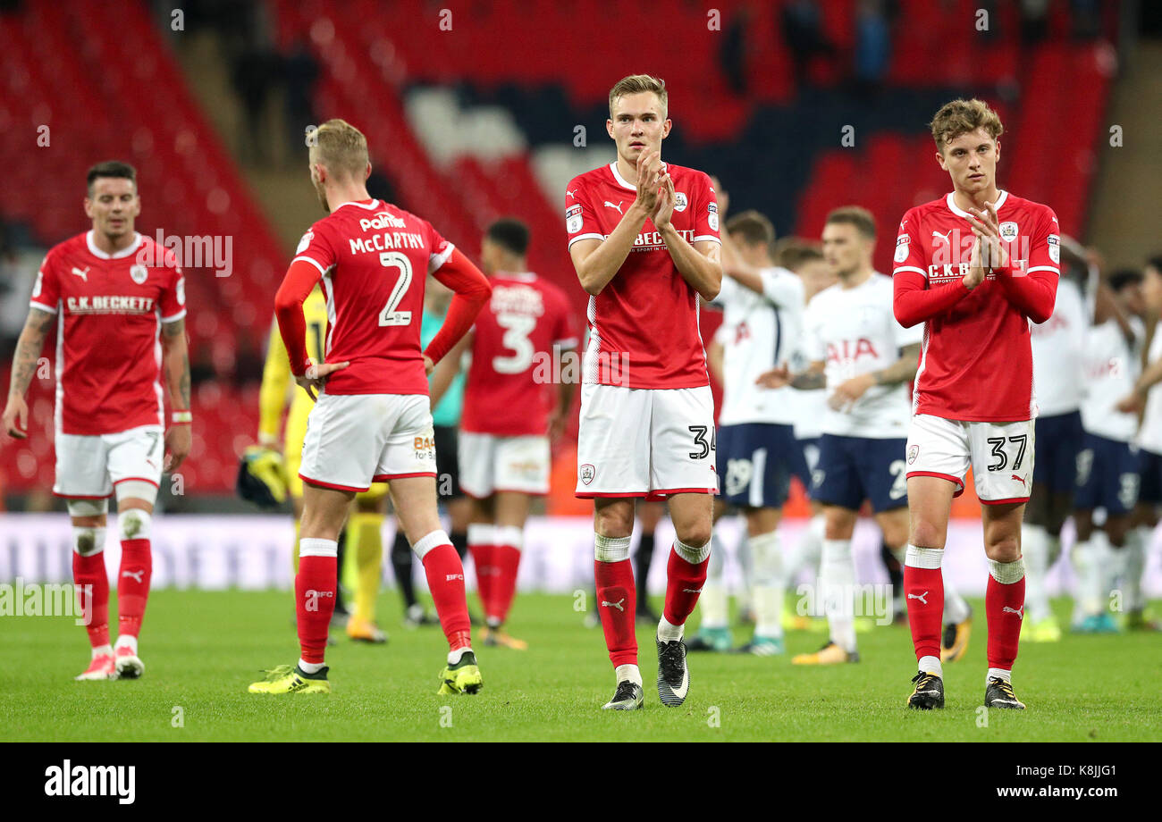 Barnsley's Ryan Hedges (centre) and Barnsley's Jared Bird (right ...