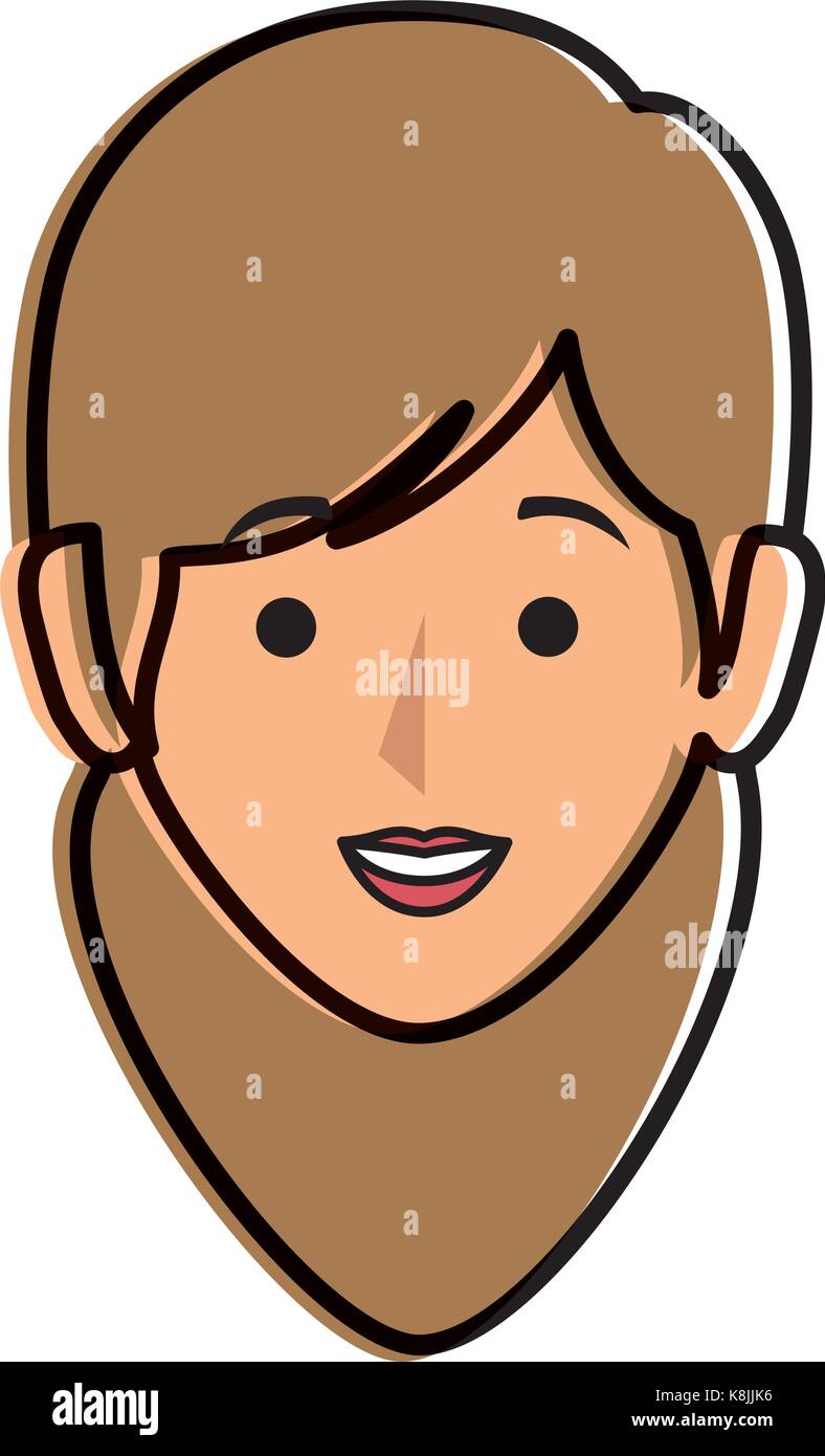 beautiful woman head avatar character Stock Vector Image & Art - Alamy