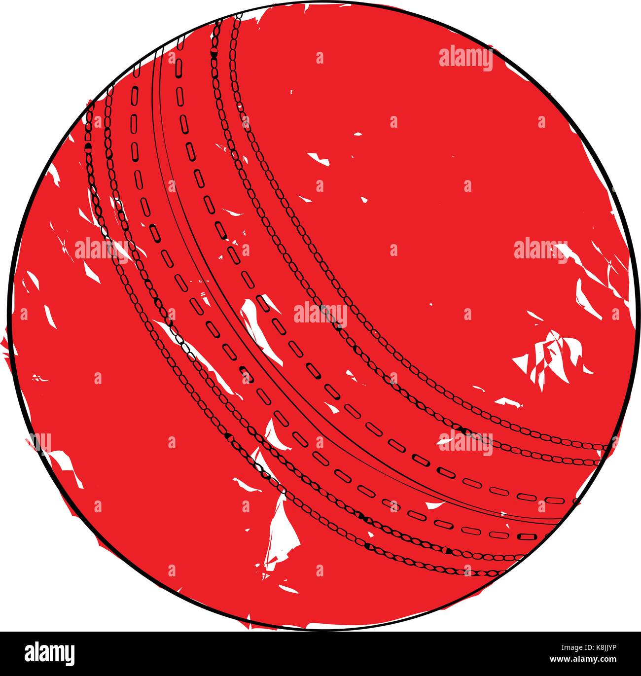 Cricket ball sketch hi-res stock photography and images - Alamy
