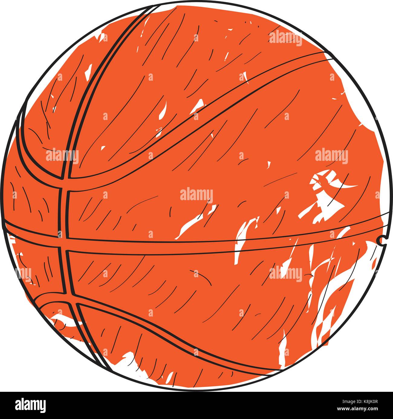 Retro basketball ball Stock Vector Image & Art - Alamy