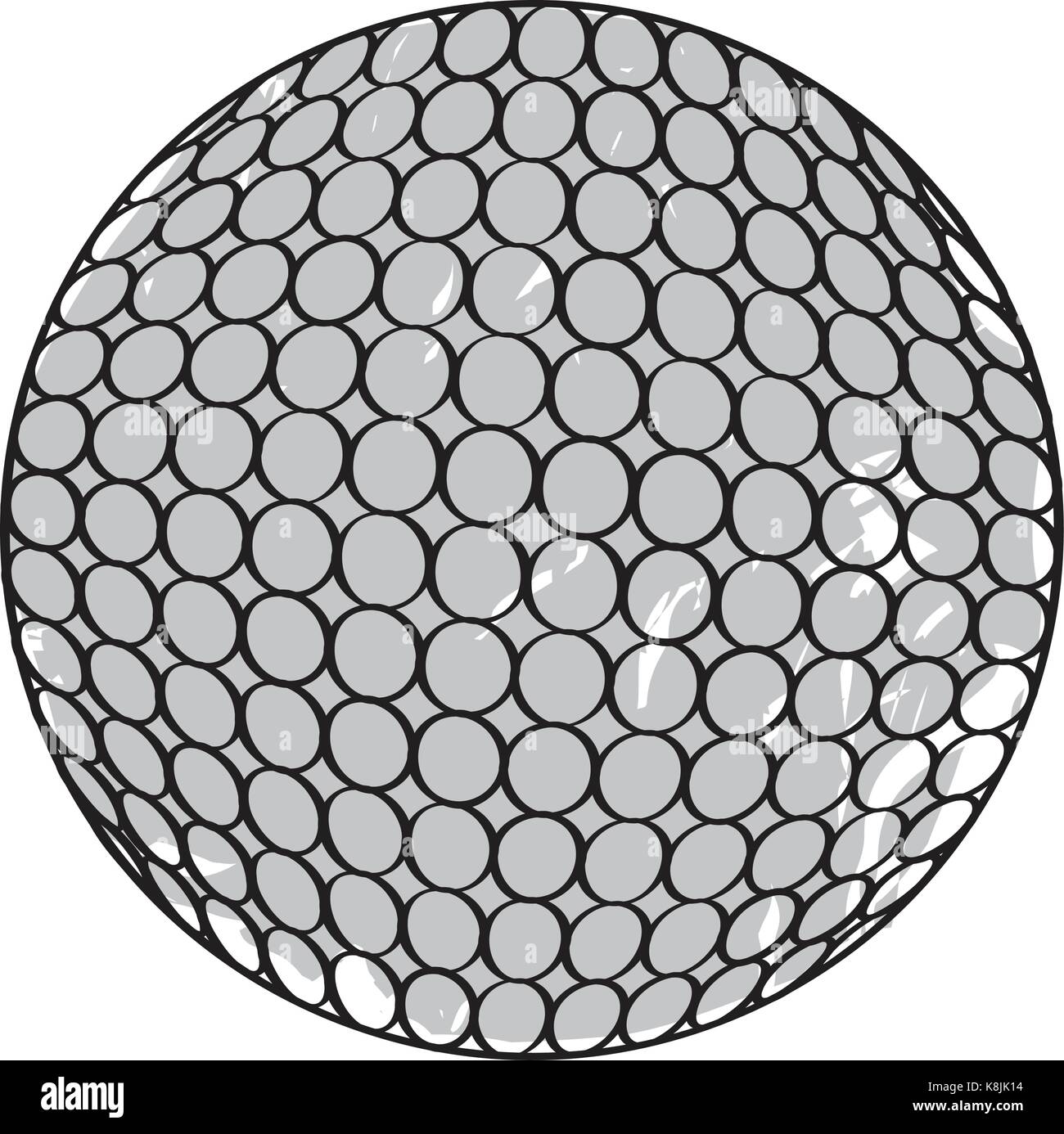 Retro golf ball Stock Vector Image & Art - Alamy