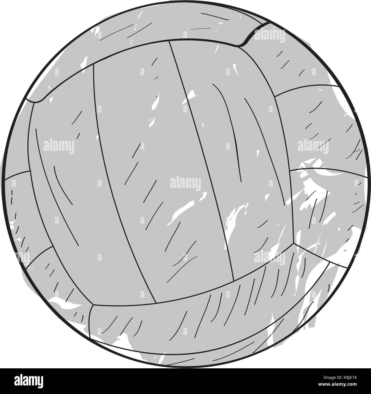 Retro volleyball ball Stock Vector Image & Art - Alamy