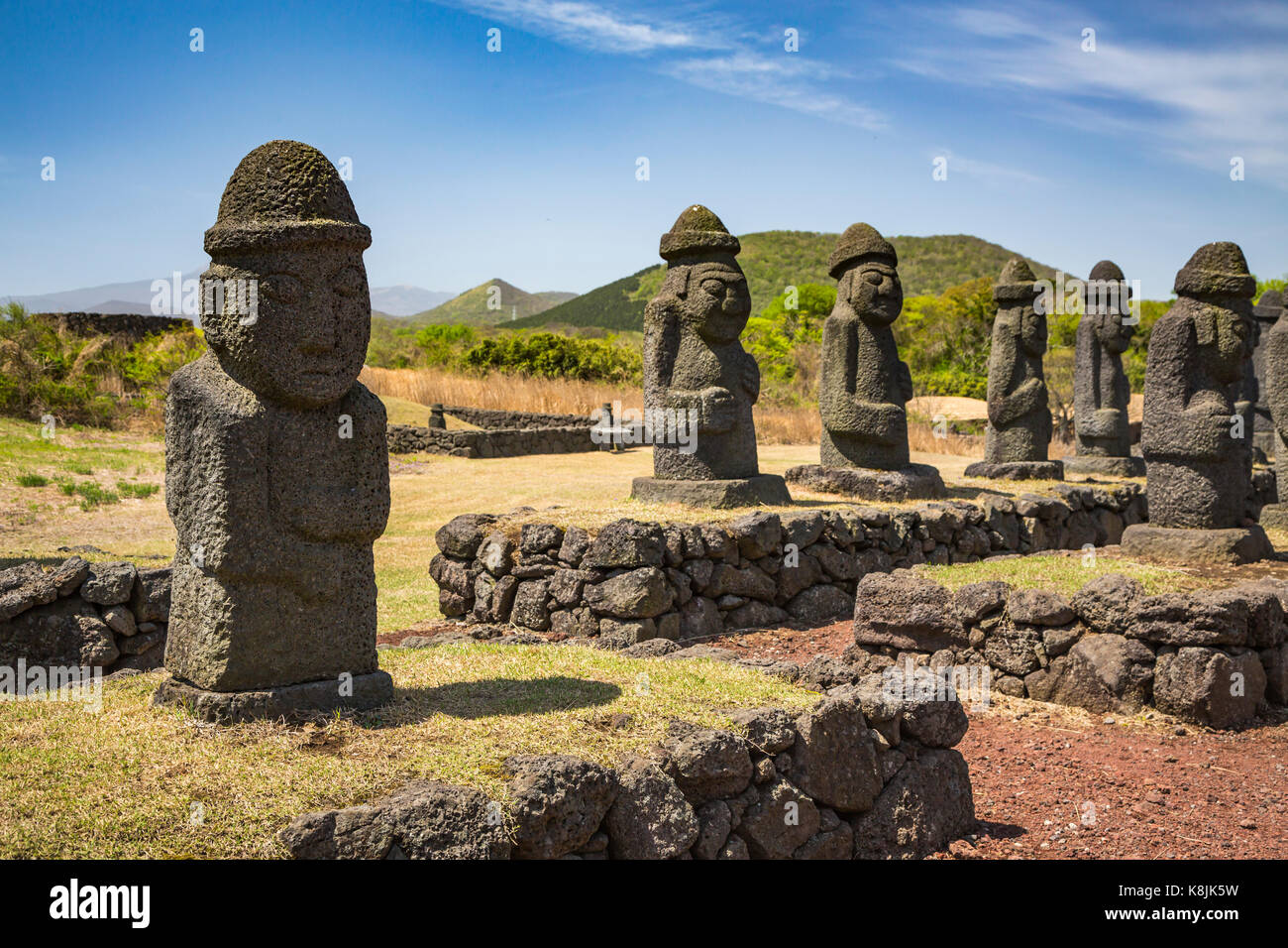 The Jeju Stone Park in Jocheon-eup, Jeju-si, Jeju Island, South Korea ...