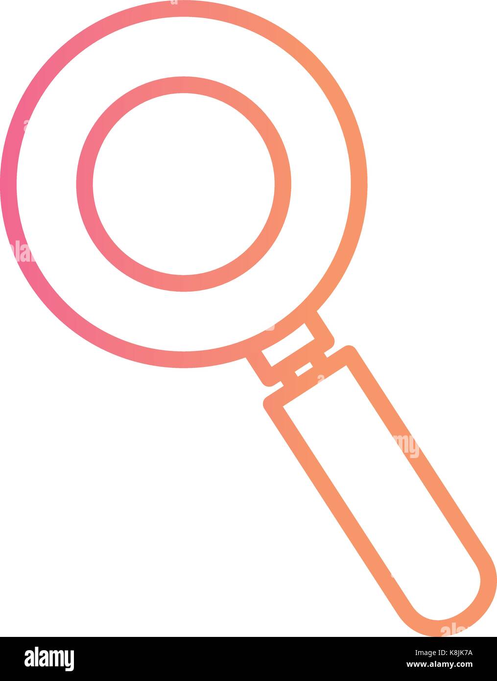 magnifying glass isolated icon Stock Vector Image & Art - Alamy