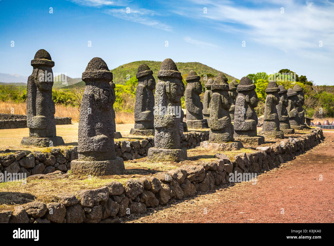 The Jeju Stone Park in Jocheon-eup, Jeju-si, Jeju Island, South Korea ...