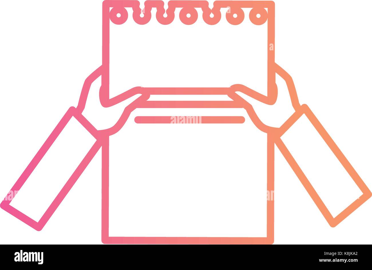 hands human with document paper isolated icon Stock Vector Image & Art ...