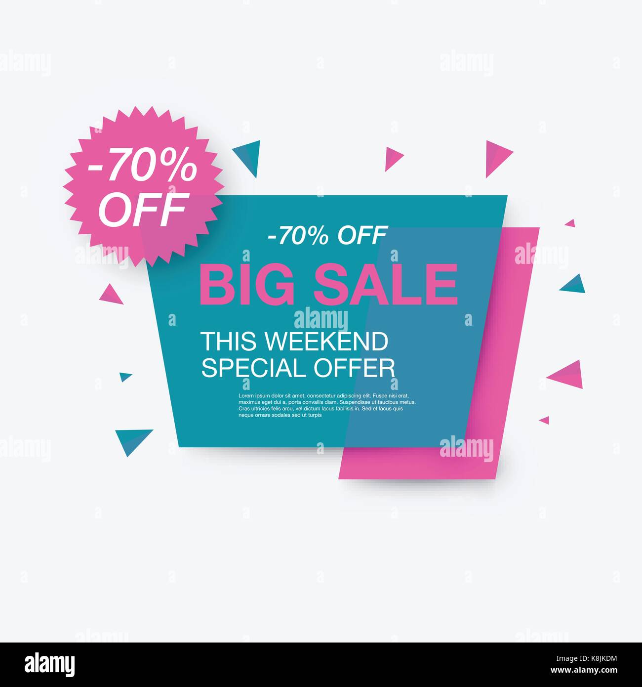 Weekend sale banner, special offer Stock Vector Image & Art - Alamy