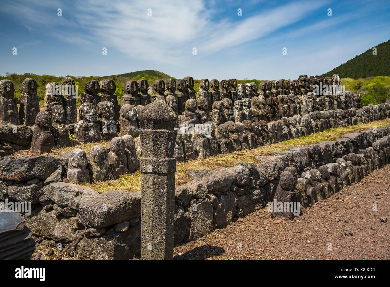 The Jeju Stone Park in Jocheon-eup, Jeju-si, Jeju Island, South Korea ...