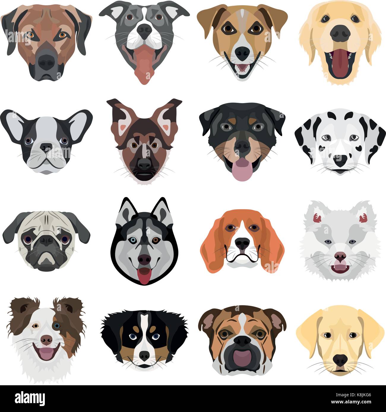 Illustration Collection Dogs for the creative use in graphic design ...