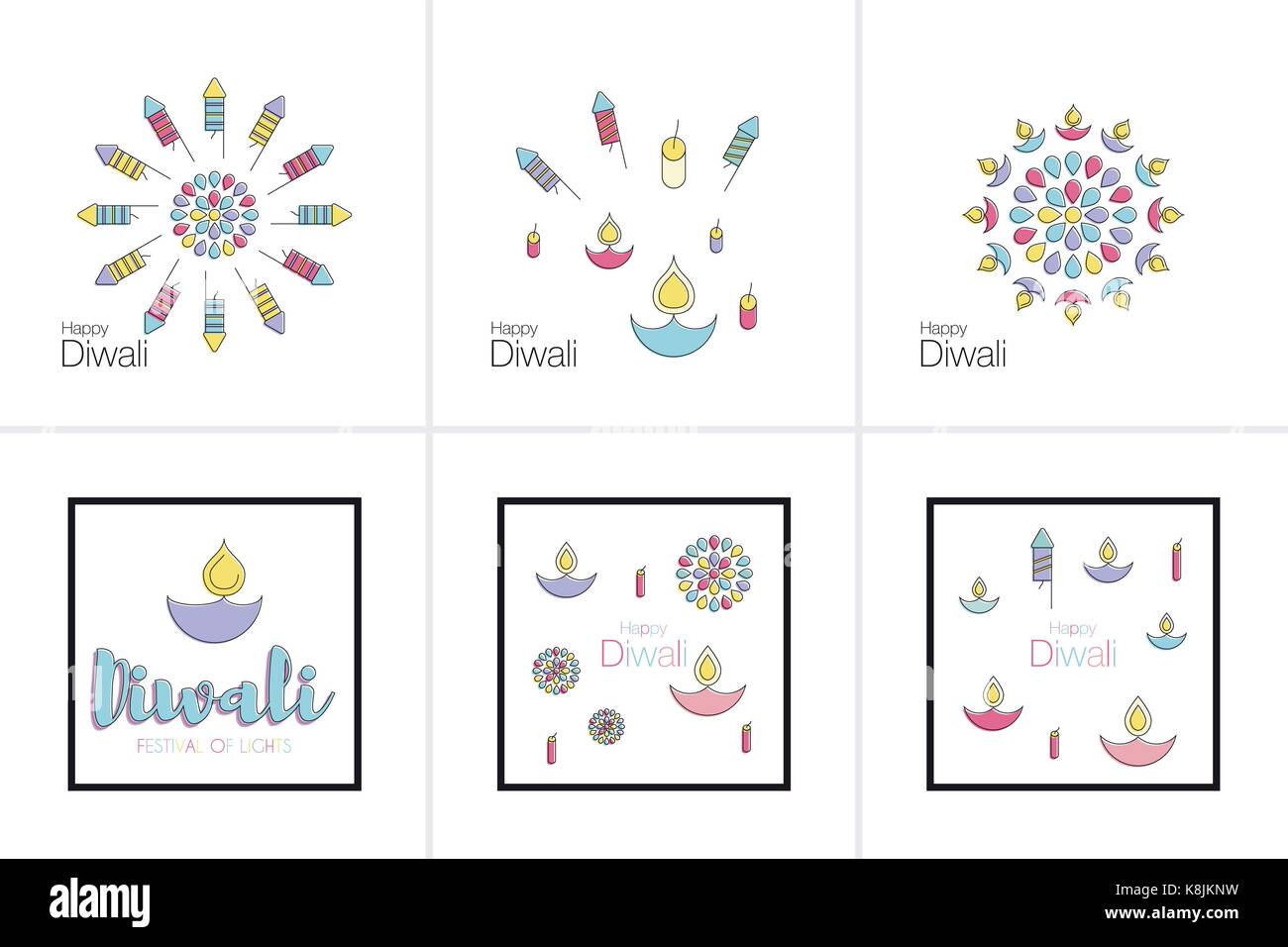 Diwali celebration hindu festival Stock Vector Images - Alamy