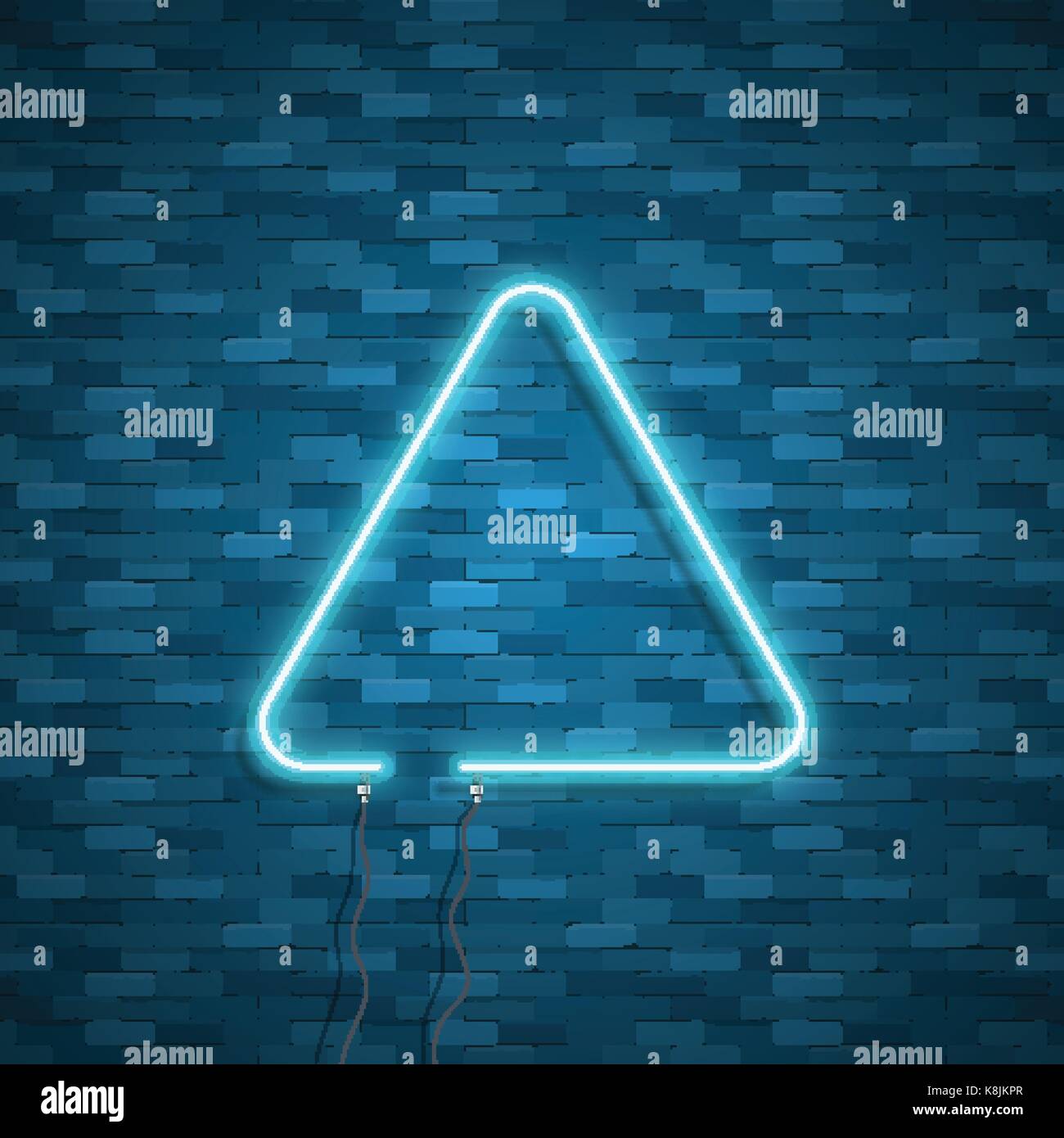 Neon triangle vector Stock Vector Images - Alamy