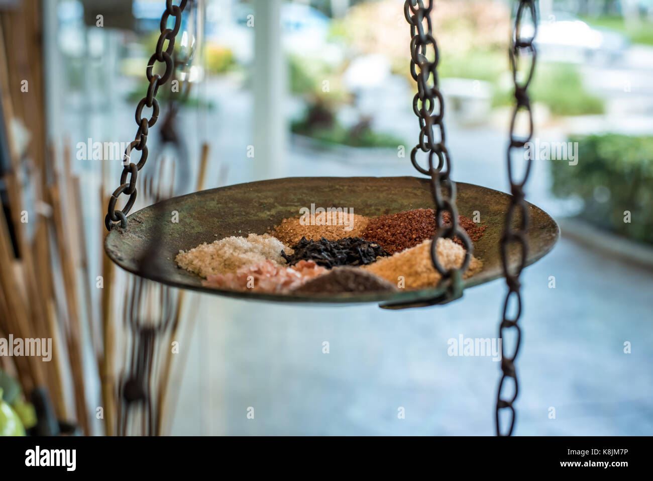 Cooking Spices on a tray Stock Photo - Alamy